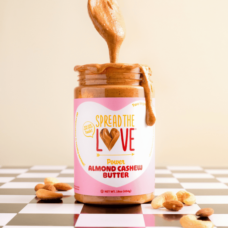 Spread The Love® POWER Almond Cashew Butter – Spread The Love Foods